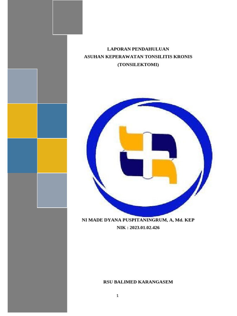 DYANA_APRIL_LP DAN ASKEP TONSIL | PDF