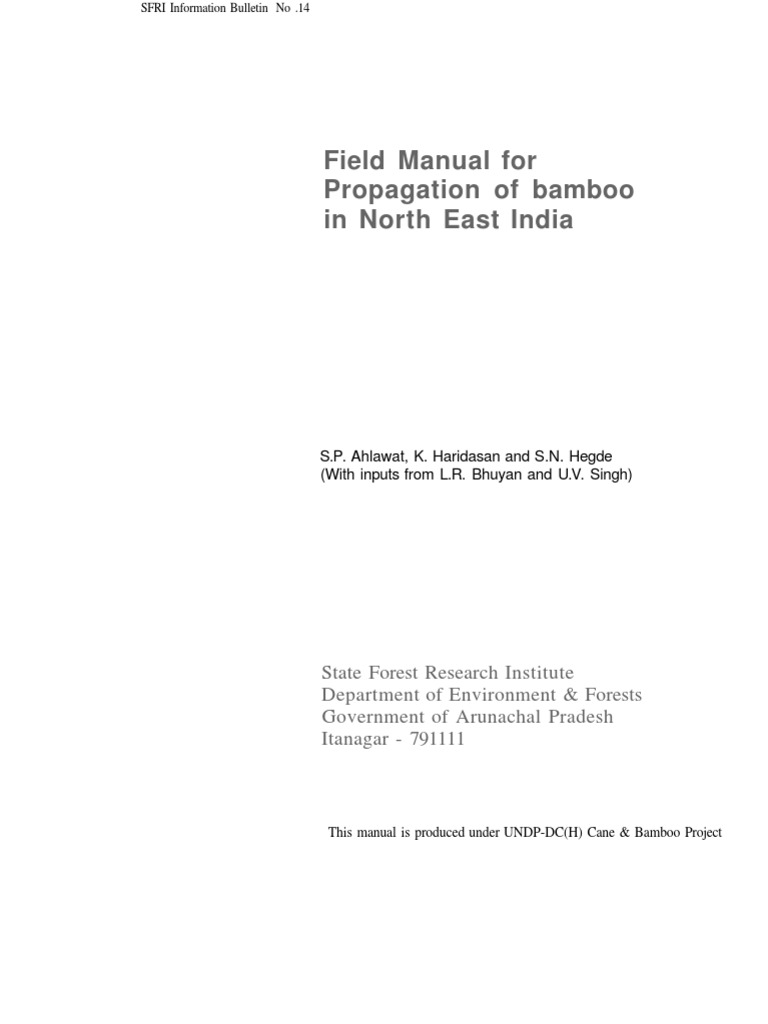 Bamboo Propagation in Northeast India | PDF | Bamboo | Plant Nursery