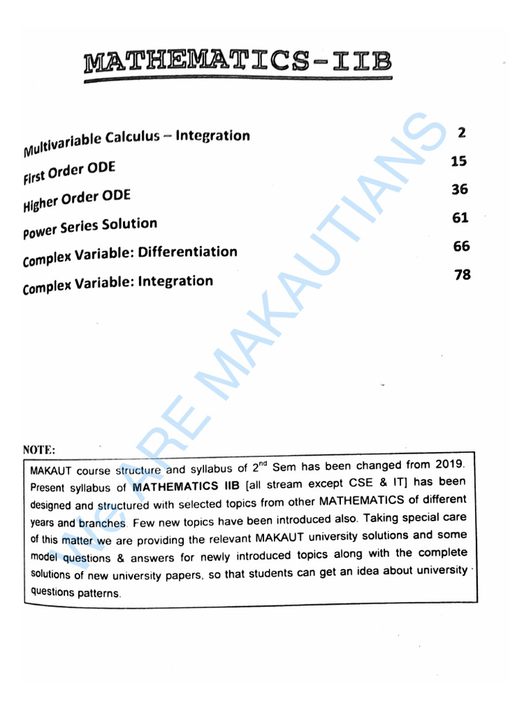 Mathematics - IIB | PDF