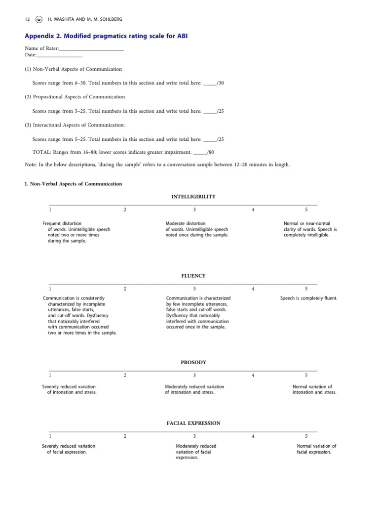 Pragmatic Rating Scale | PDF