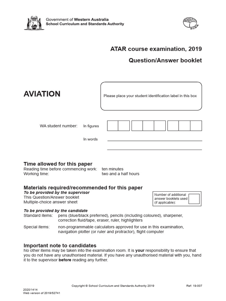 2019 AVN Written- Examination Web Version | PDF