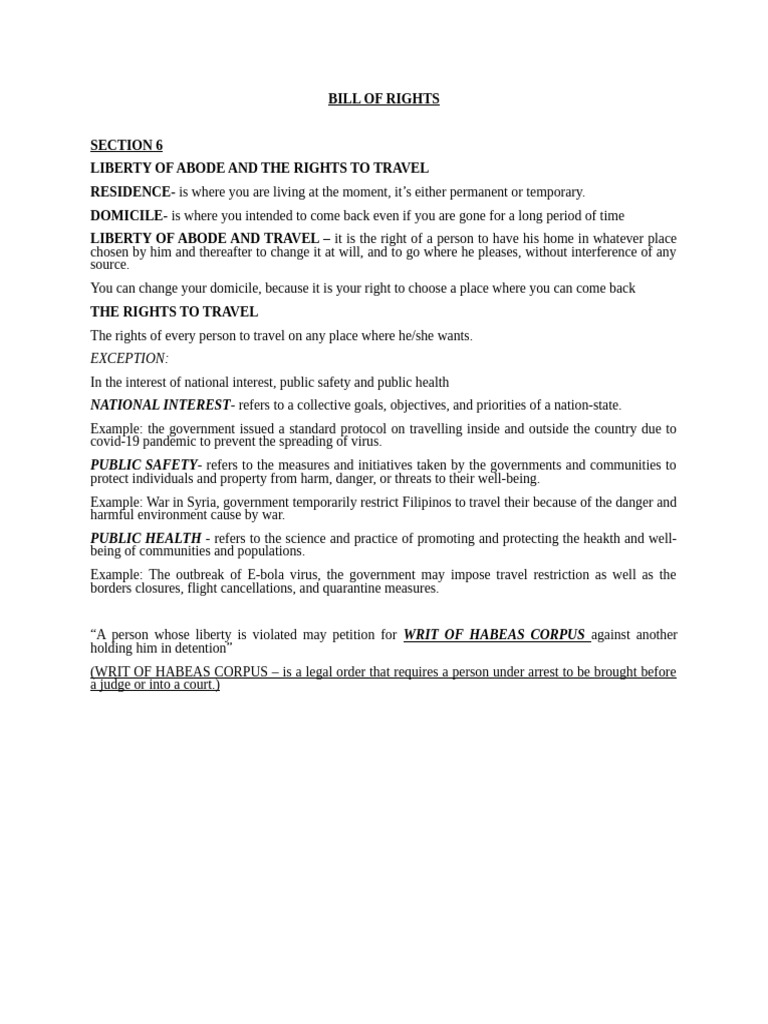 Bill of Rights 6-10 | PDF