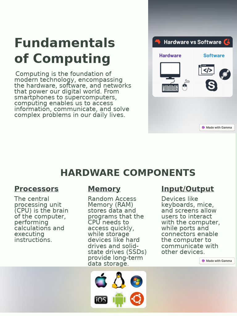 Fundamentals of Computing | PDF