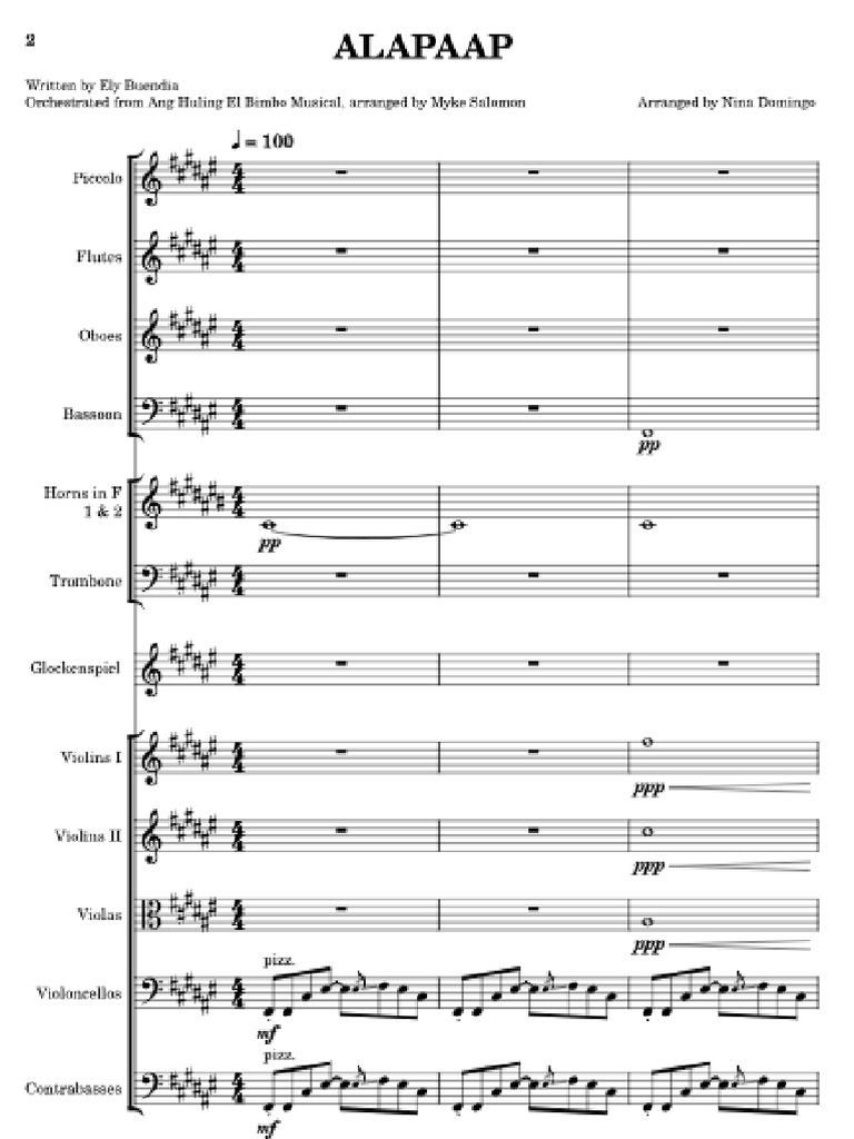 Alapaap Score From PNG | PDF