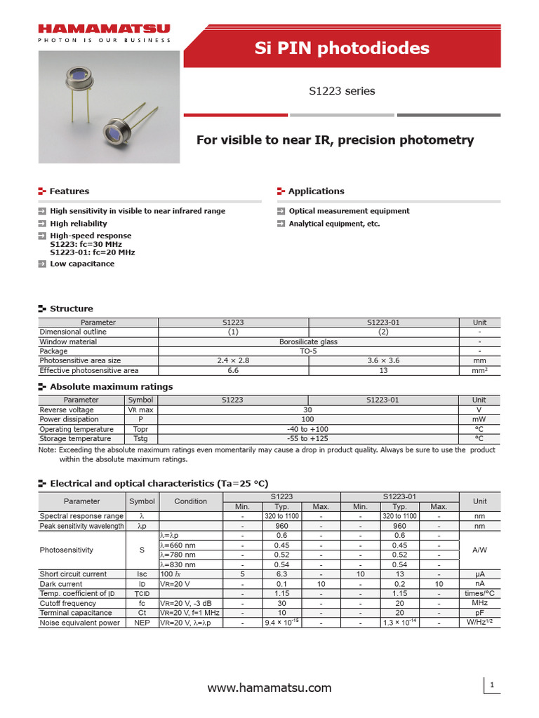 s1223 Series Kpin1050e | PDF