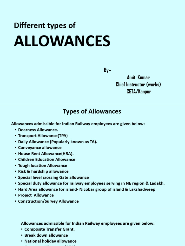 Allowances | PDF