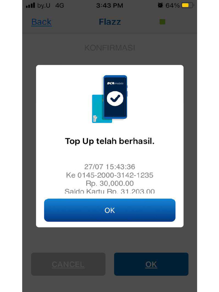 Bukti Pembayaran E Toll BCA | PDF