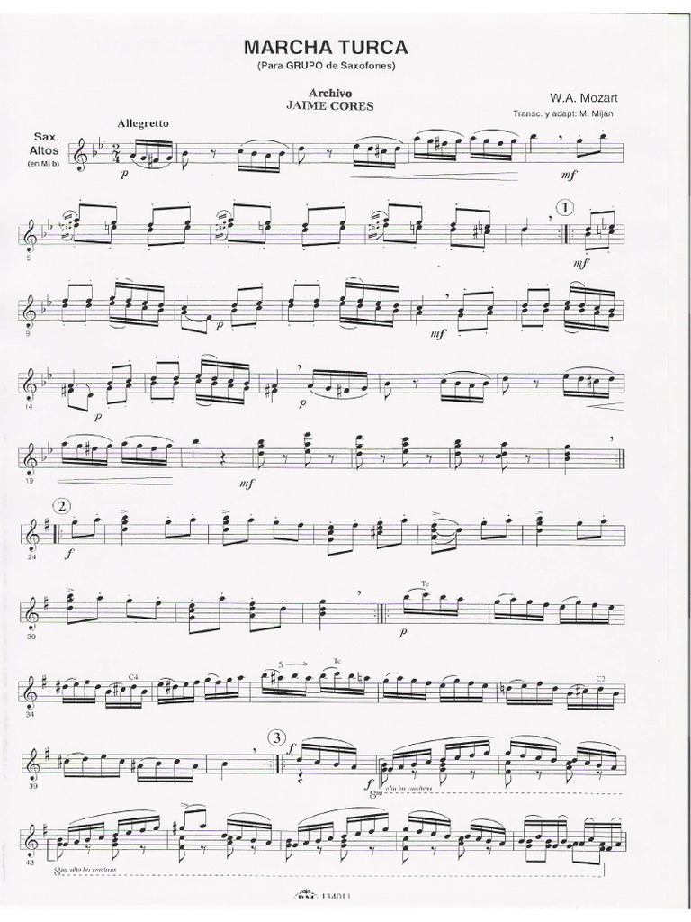 Marcha Turca-M Mijan | PDF