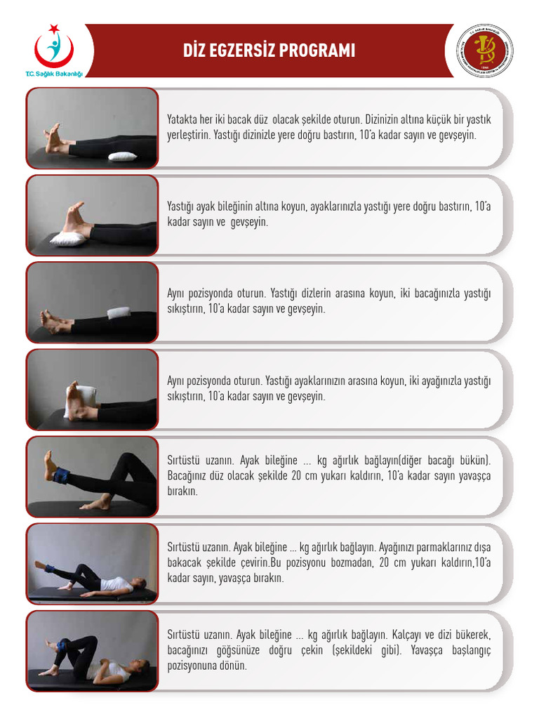Diz Egzersiz Programipdf | PDF
