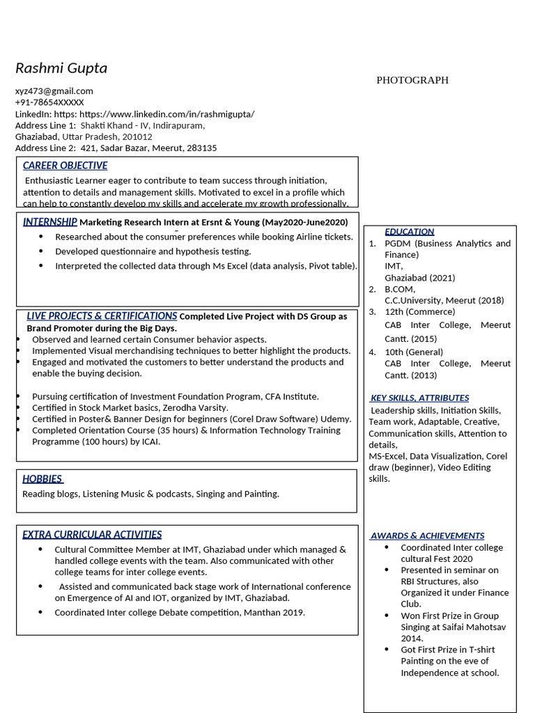 Sample CV 2 | PDF