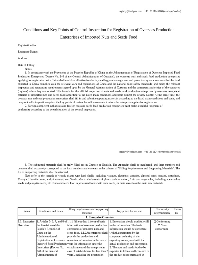 GACC Registration Conditions and Key Points of Imported Nuts and Seeds ...