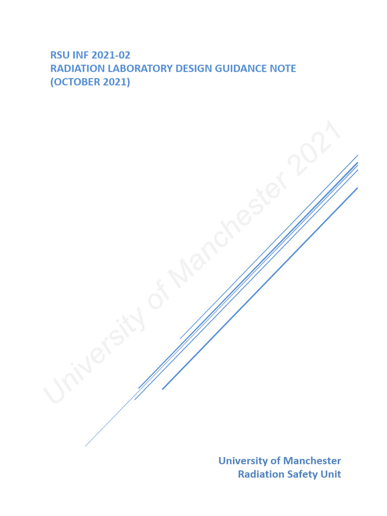 RSU INF 2021-02 Radiation Laboratory Design Guidance Note | PDF