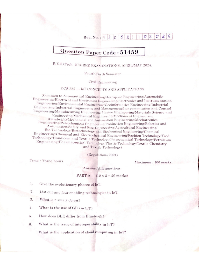 20.university Question Paper With Answer Key-Hard | PDF