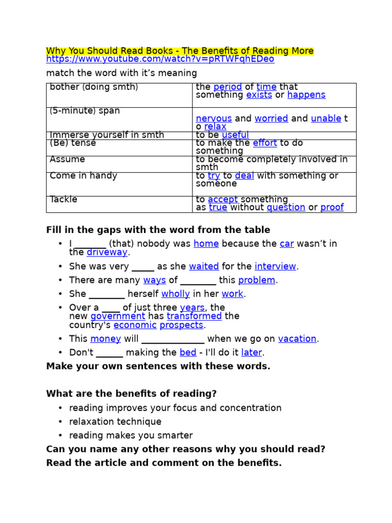 Why You Should Read Books | PDF
