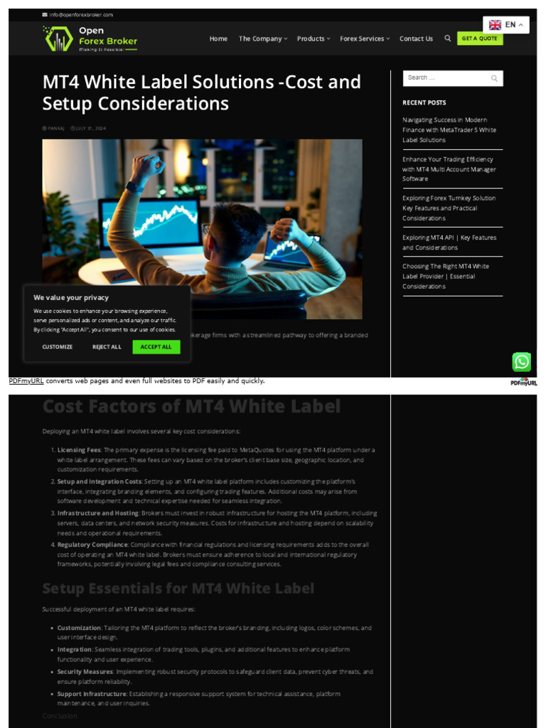 MT4 White Label Solutions | PDF | Computer Security | Security