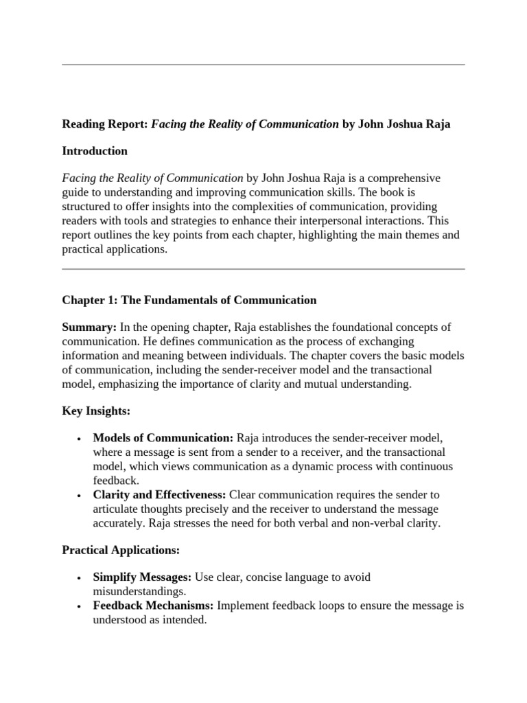 Reading Report | PDF