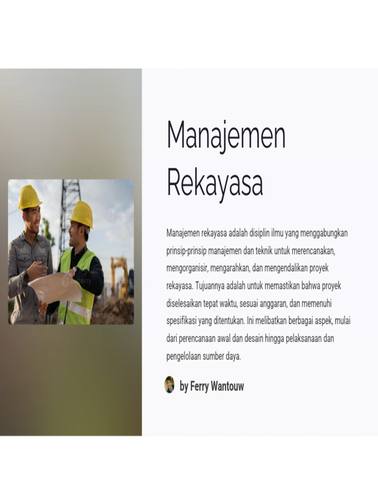 Pertemuan 2-Manajemen-Rekayasa | PDF