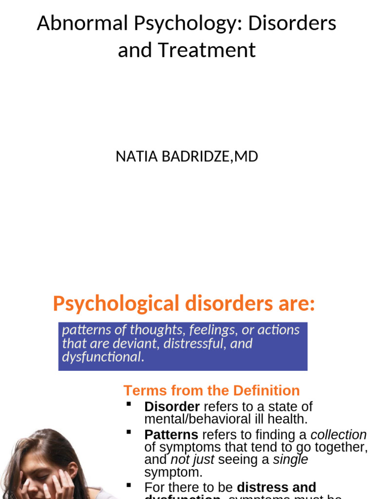 Psychological Disorders 1 | PDF