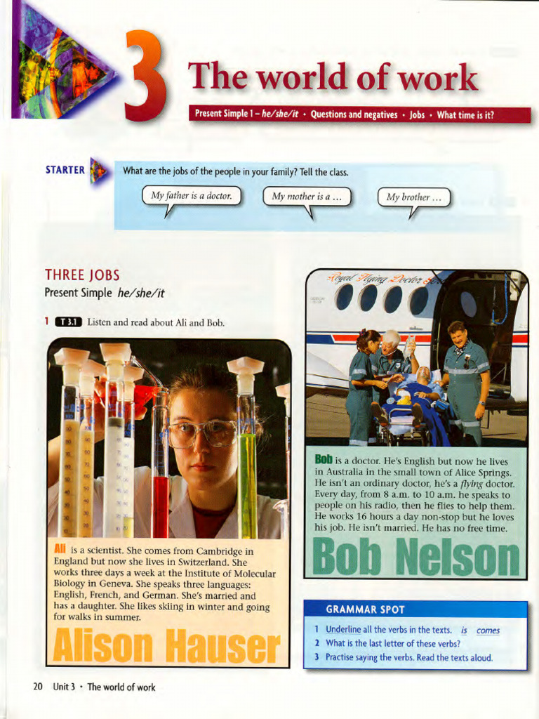 The World of Work - Elementary - Student's Book | PDF