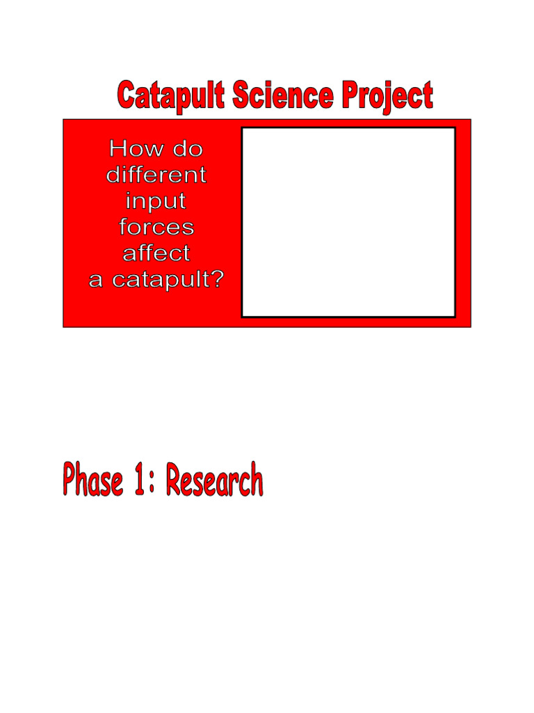 Sciencefair Catapult Project | PDF
