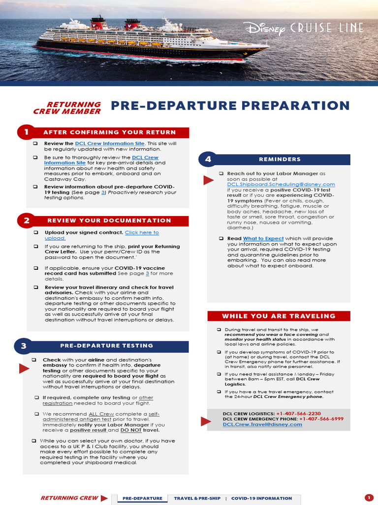 Returning Crew Arrival Letter Information v010923 | PDF