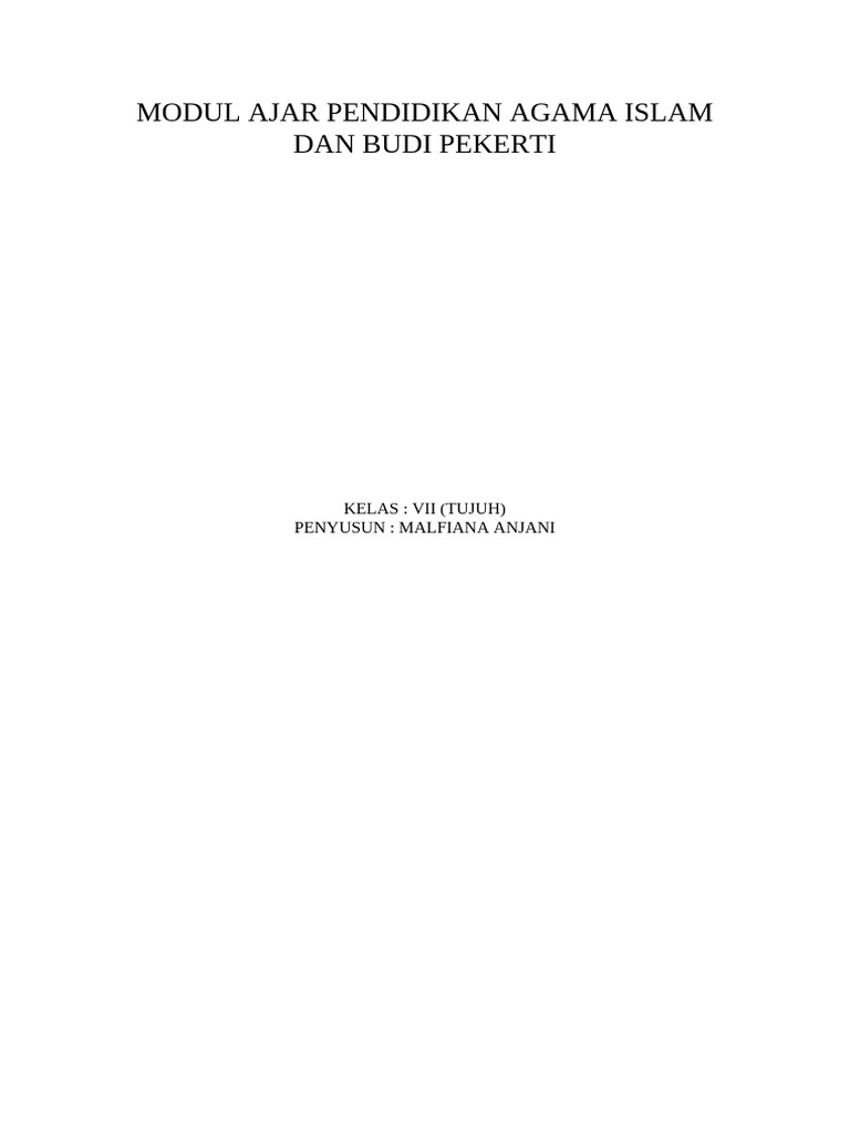 Modul SMP Muhammadiyah Kasihan | PDF