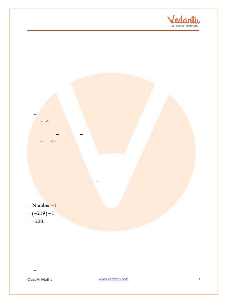 Class 6 Maths: Important Integer Questions | PDF | Integer | Elementary ...