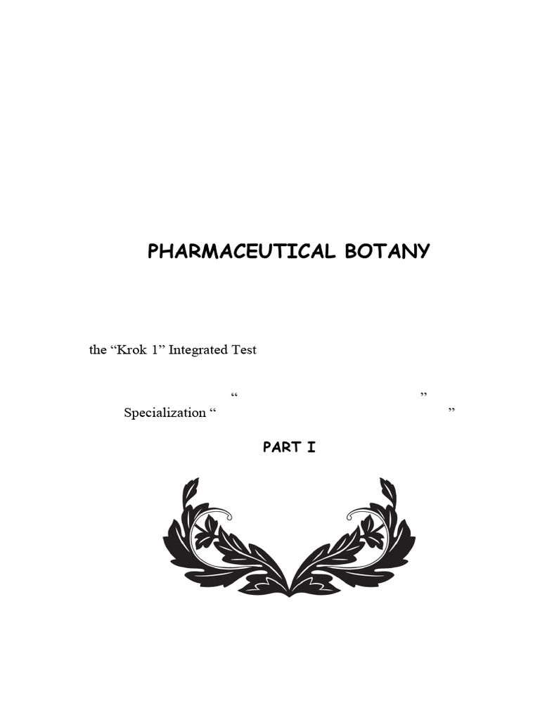 Pharmaceutical Botany Exam Manual | PDF | Chloroplast | Plant Stem