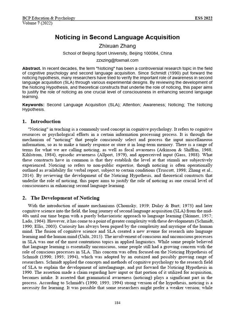 Noticing_in_Second_Language_Acquisition | PDF