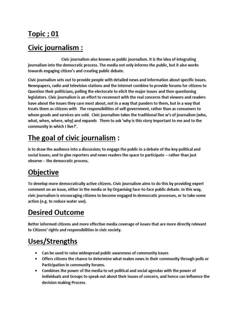 Civic Journalism Research | PDF | Cybercrime | Journalism