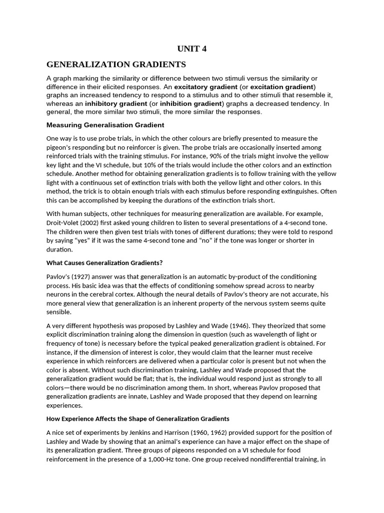 Unit 4 Generalization | PDF