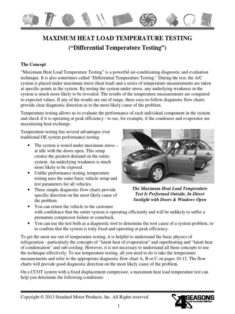 Maximum Heat Load Temperature Testing | PDF