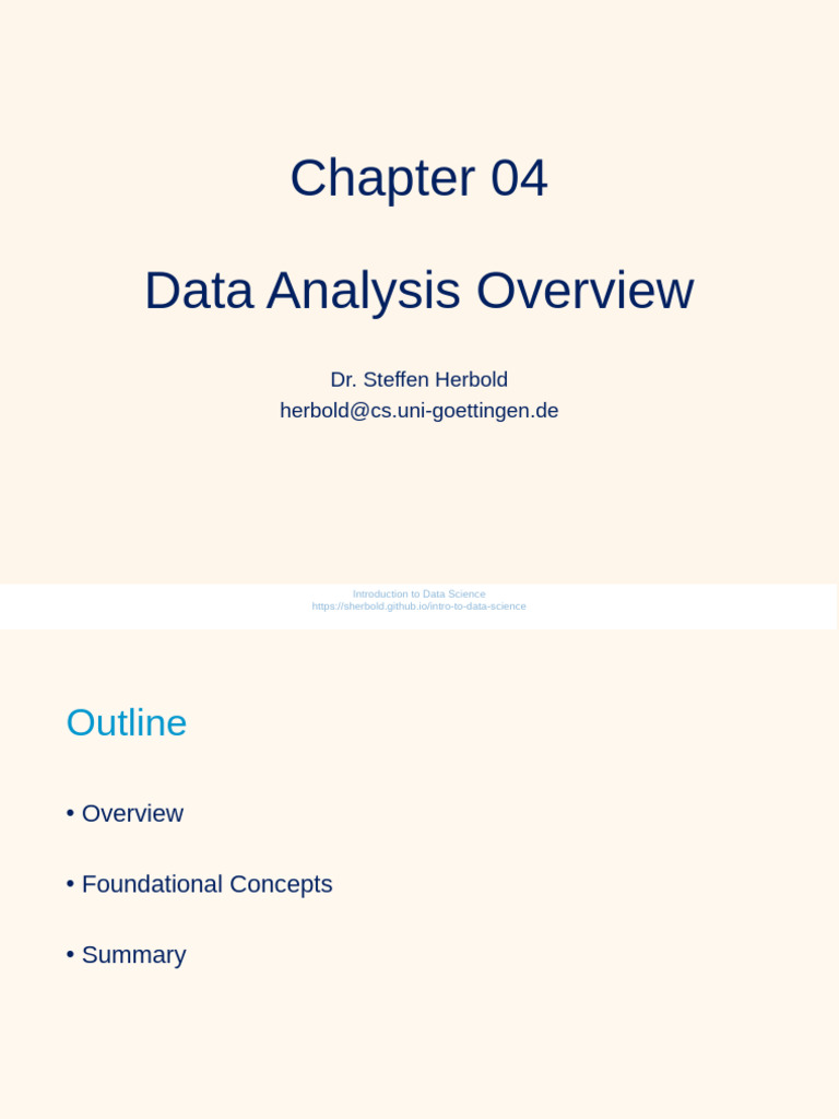04 Data Analysis Overview | PDF