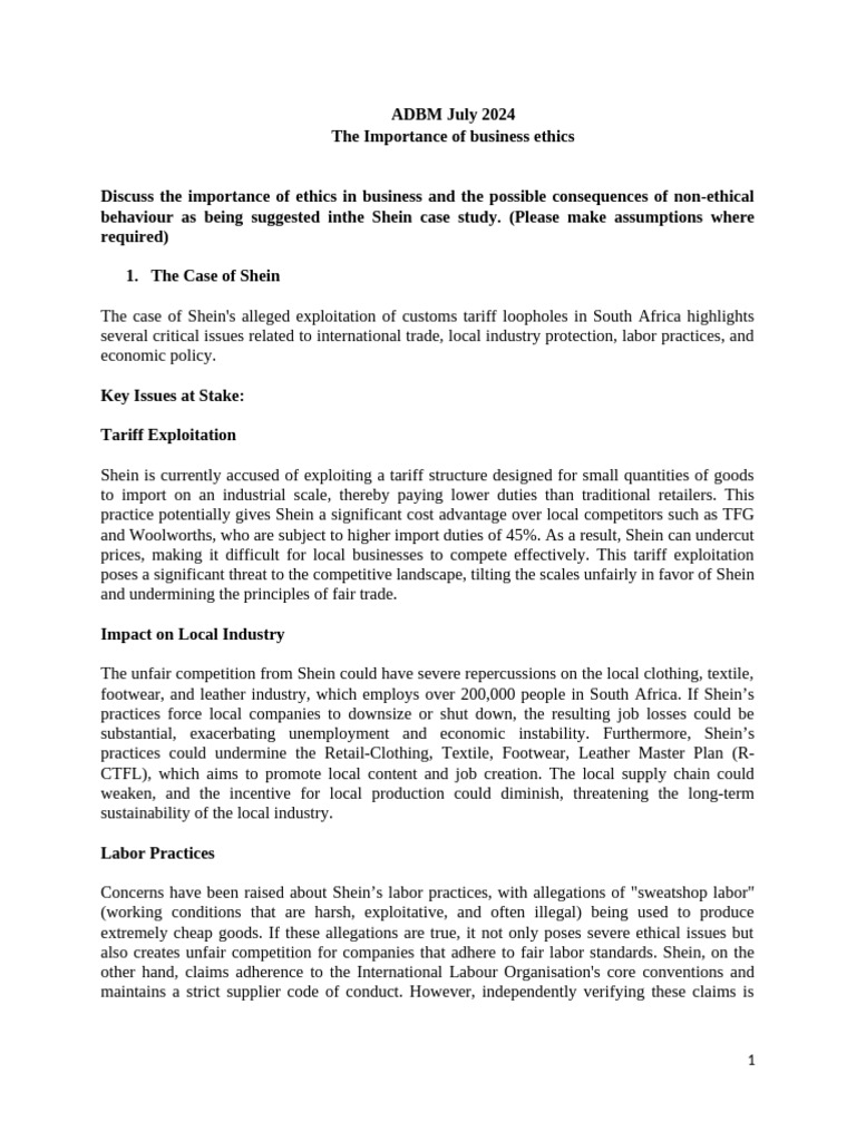 Importance of Business Ethics | PDF | Business Ethics | Social Science