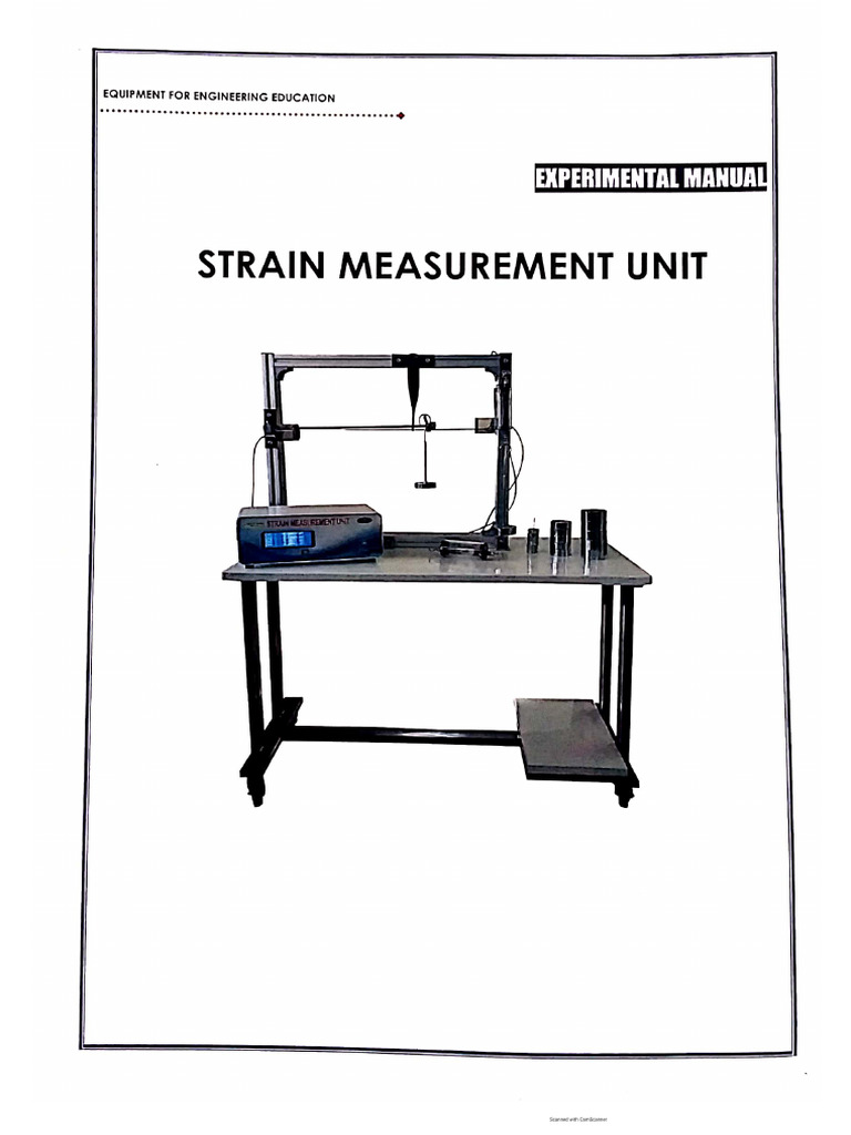 Strain Measurement Unit (Experimental Manual) | PDF Strain Measurement Unit (Experimental Manual) | PDF