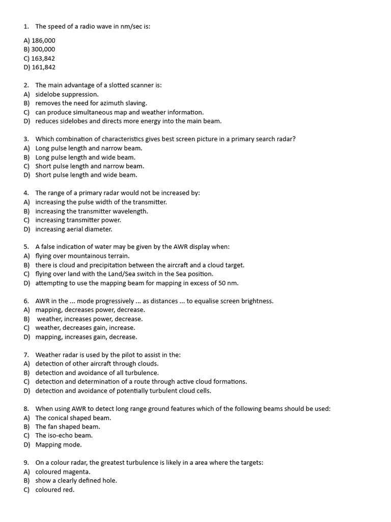 Practice Test Paper 1 Nav | PDF