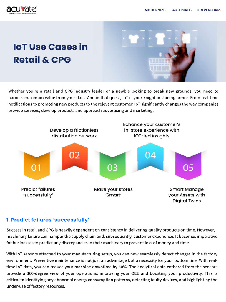 IOT CPG and Retail Use Cases | PDF