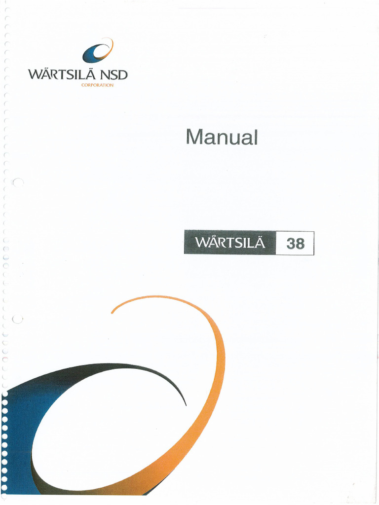Wartsila 38 - Manual | PDF