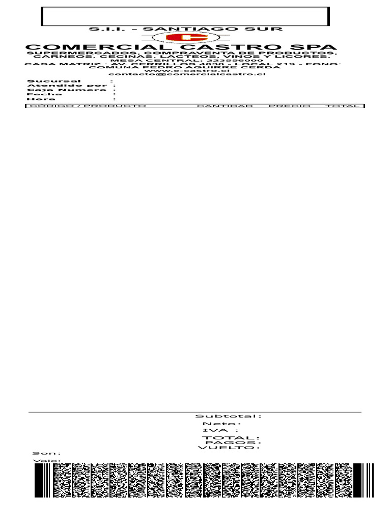 Ejemplo Boleta 5 | PDF