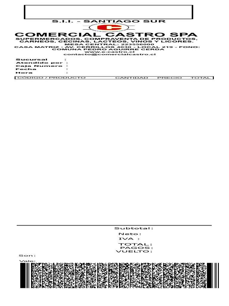 Ejemplo Boleta 4 | PDF