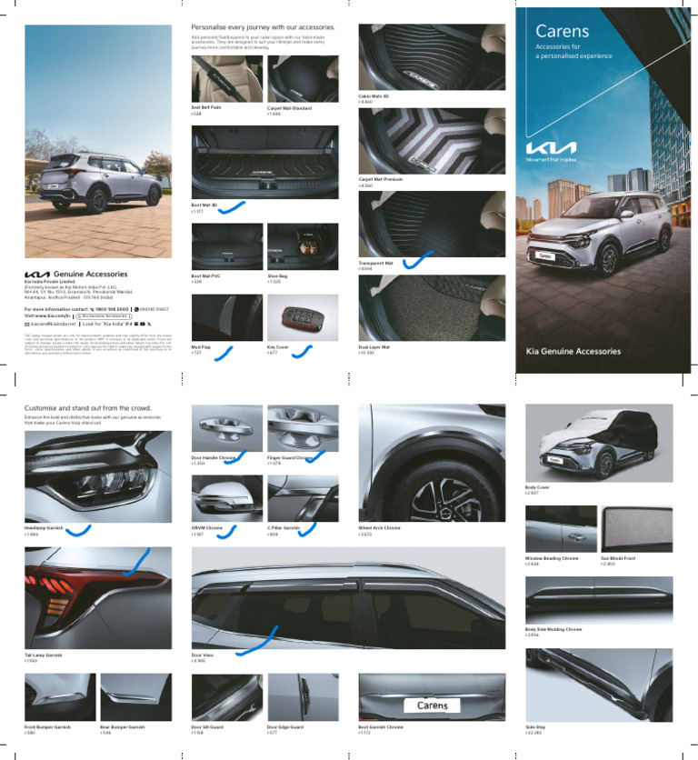 Carens Accessories Leaflet 2023 | PDF