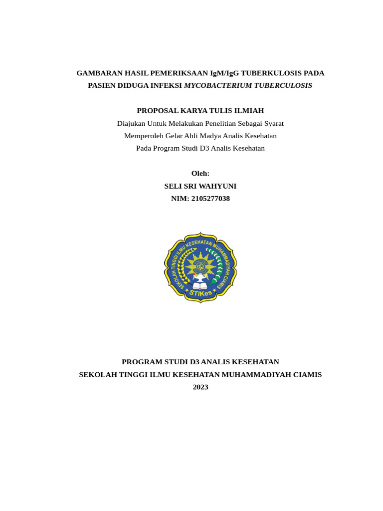 Proposal Kti TB | PDF