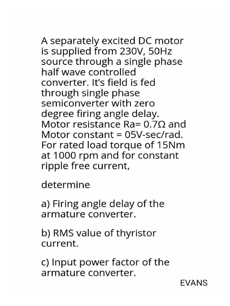 DC Drives Calculation | PDF