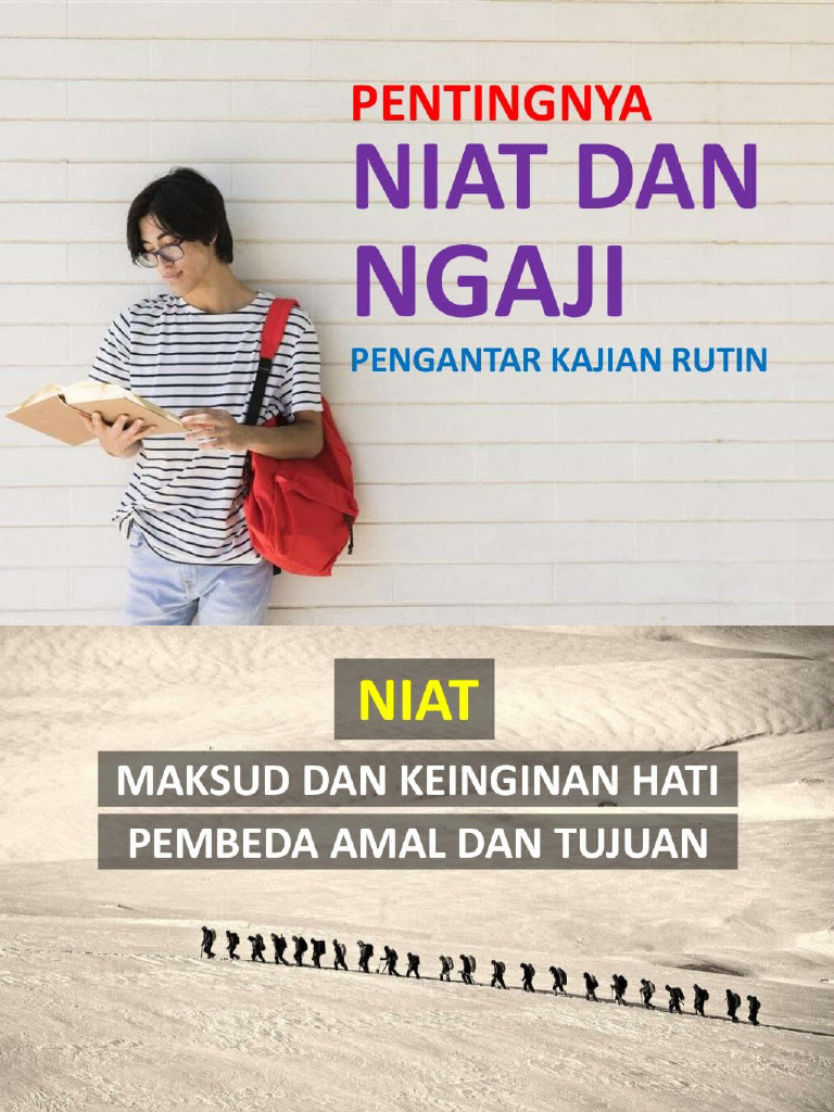 Pentingnya Niat Dan Ngaji | PDF