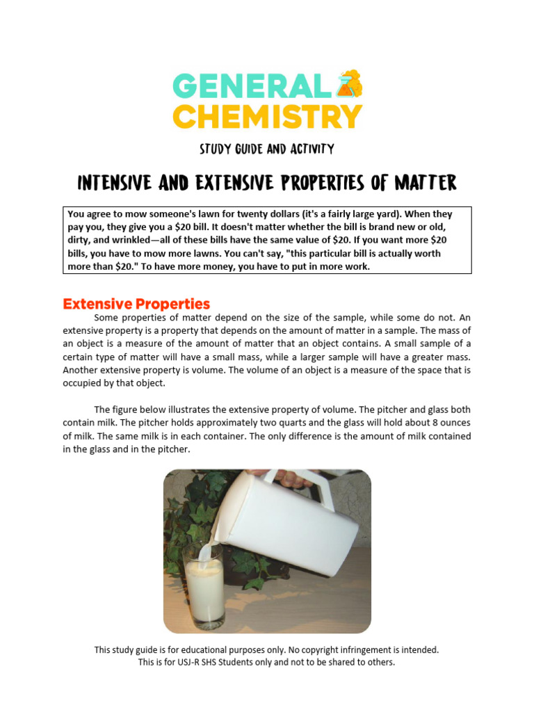 GC1 - SG2 - Properties of Matter | PDF