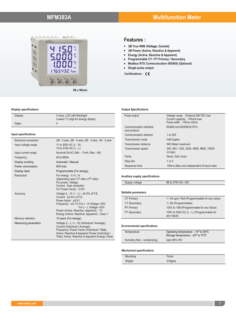 MFM383A Datasheet | PDF