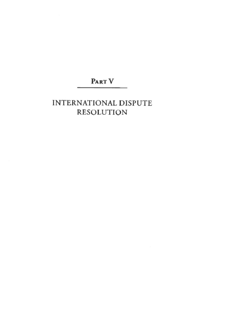 Goode - CH - 16 - International Dispute Resolution | PDF