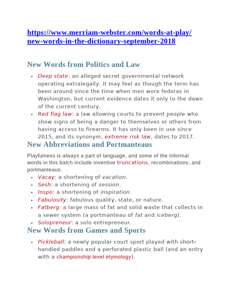 Merriam Webster | PDF