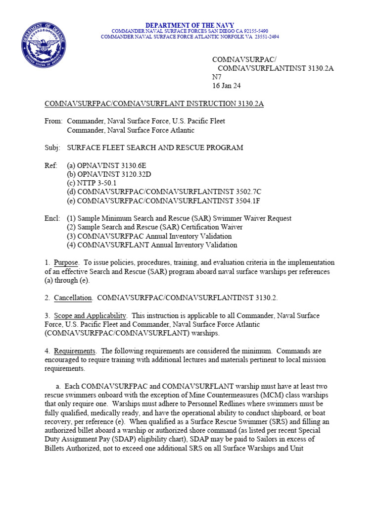 CNSP-CNSL 3130.2a Jan 2024 | PDF