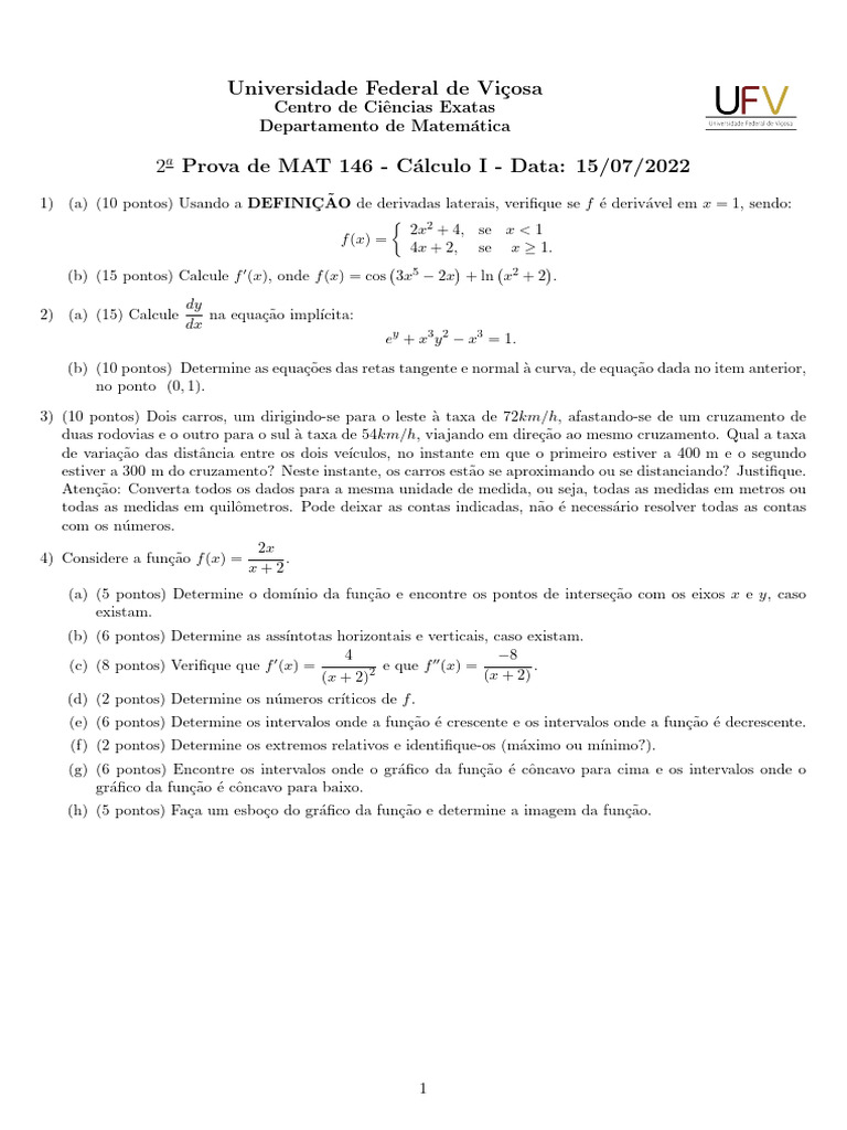 Prova 2 | PDF